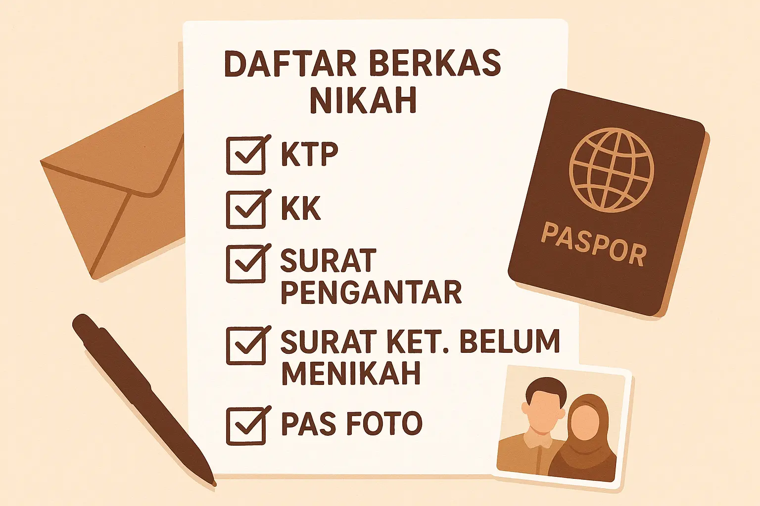 Checklist Berkas Nikah di KUA 2025: Panduan Lengkap & PDF